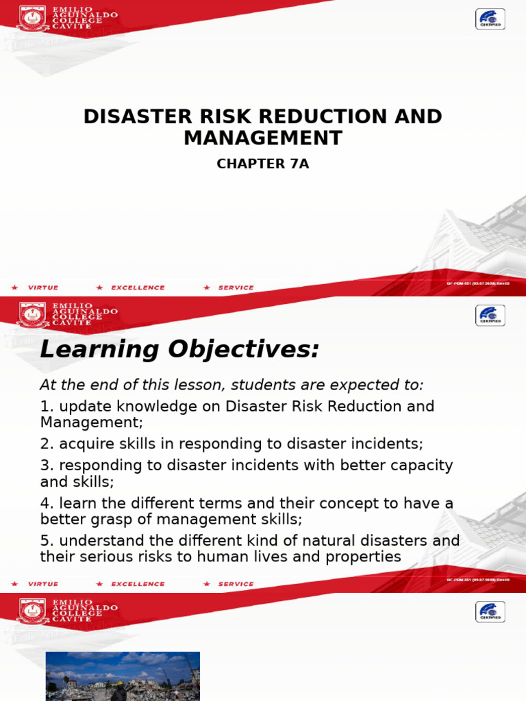 Chapter 7a Disaster Risk Reduction and Management | PDF | Disaster Risk ...