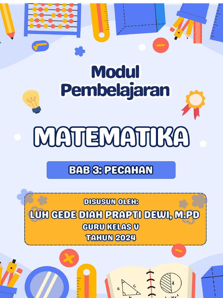 MODUL AJAR_MATEMATIKA_FASE C_KELAS 5_BAB 3. PECAHAN_OBSERVASI (1) | PDF