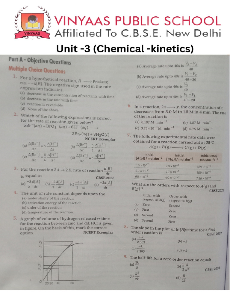 Chemical Kinetics PDF | PDF