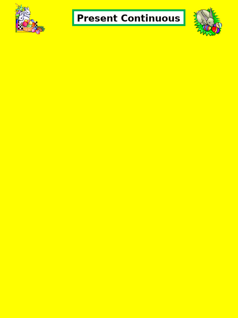 Present-Continuous 5202 | PDF | Linguistic Morphology | Syntax