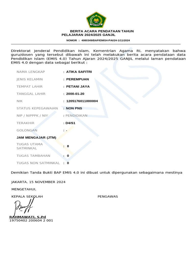 BAP 2024 2025 Ganjil | PDF