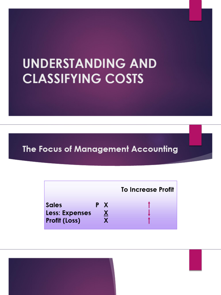 Understanding and Classifying Costs (2) | PDF | Expense | Opportunity Cost
