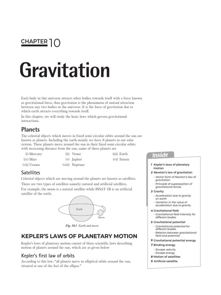 Gravitation 2 | PDF | Apsis | Orbit