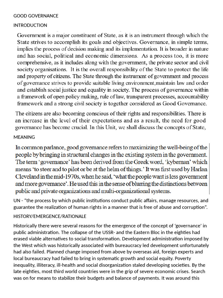 Admin Theory | PDF | Public Administration | Governance