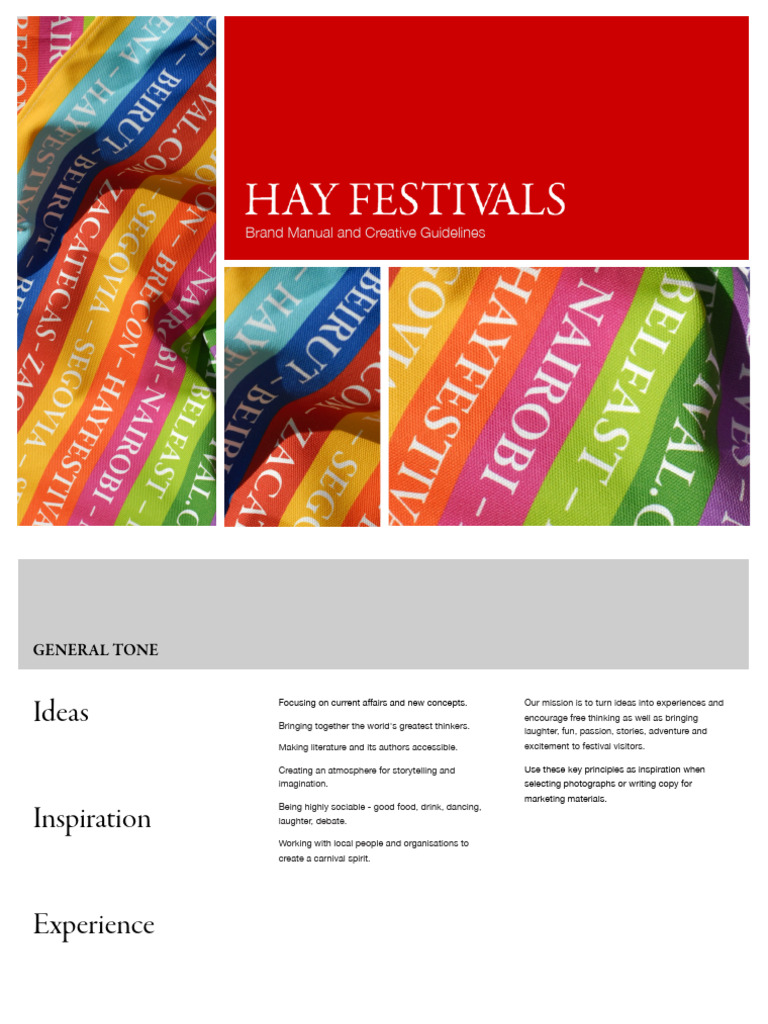 Hay Festival Brand Guidelines | PDF | Bracket | Quotation Mark