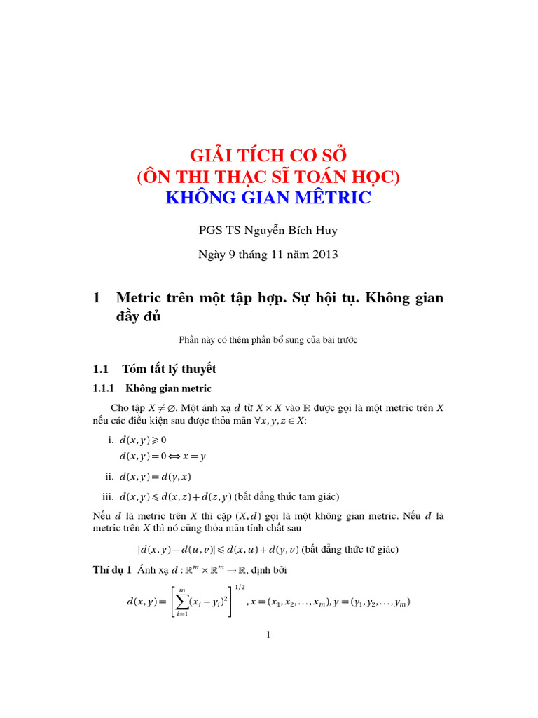 2-Metric Day Du | PDF
