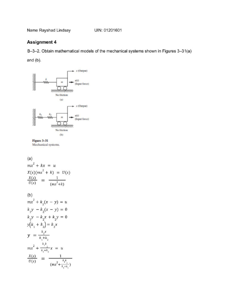 MAE 640 - Assignment 4 - Rayshad - Lindsay | PDF