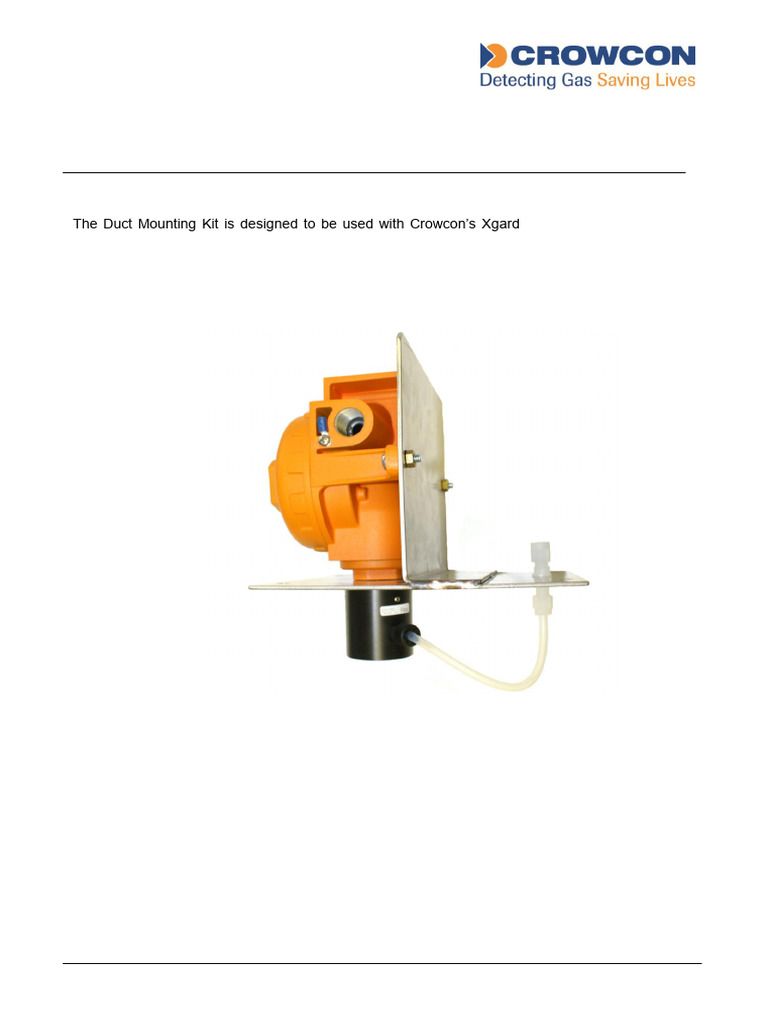 Xgard Duct Mounting Kit Instructions | PDF | Duct (Flow) | Tools