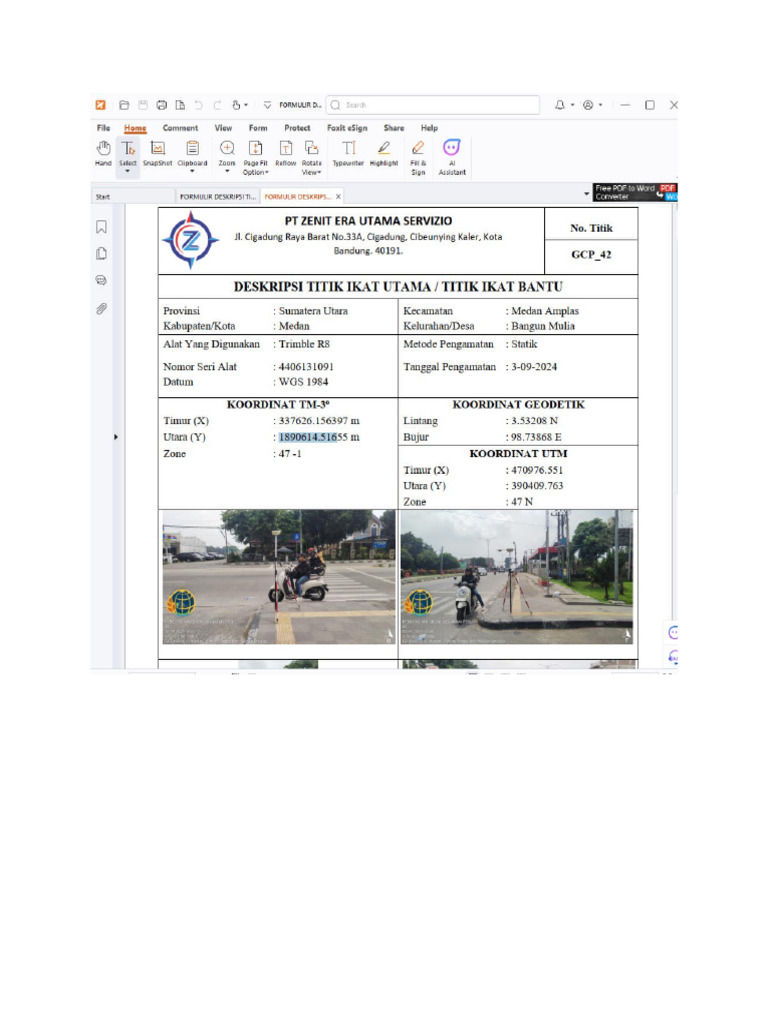 Screenshot Data Zenit | PDF