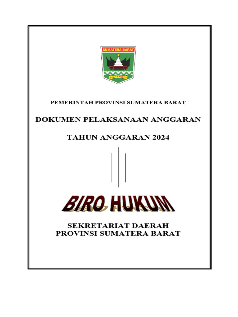 DPA Biro Hukum Tahun 2024 | PDF