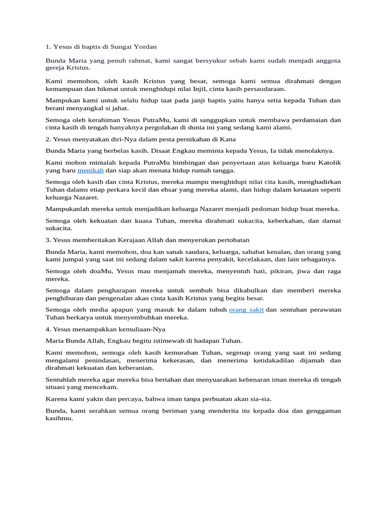 doa ujud peristiwa terang | PDF