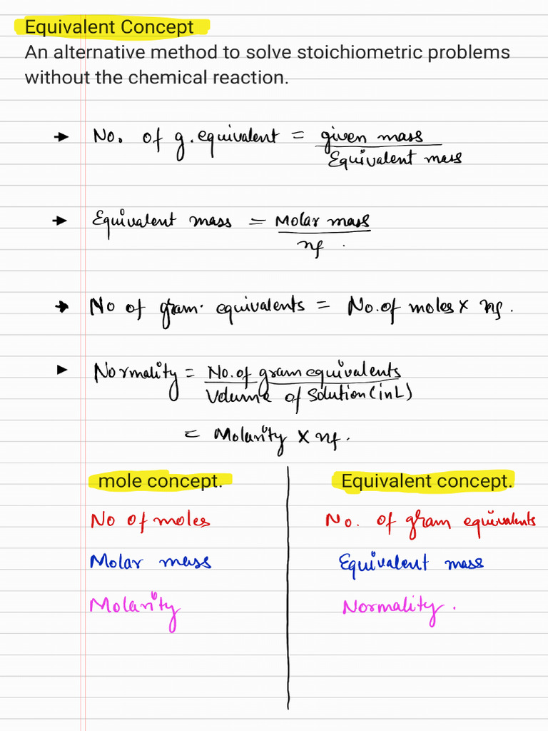 Equivalent Concept-1 | PDF
