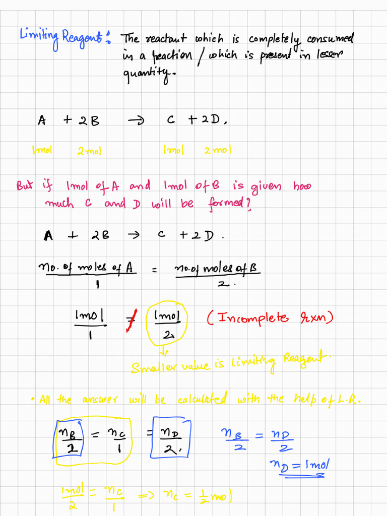Limiting Reagent-1 | PDF