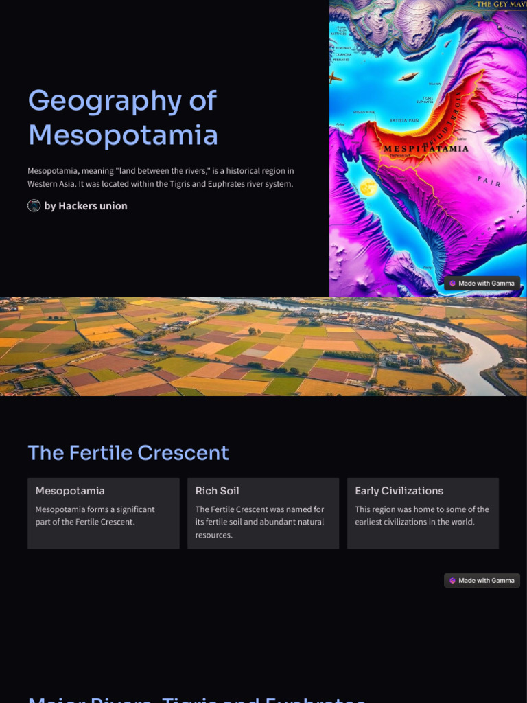 Geography of Mesopotamia | PDF | Mesopotamia | Euphrates
