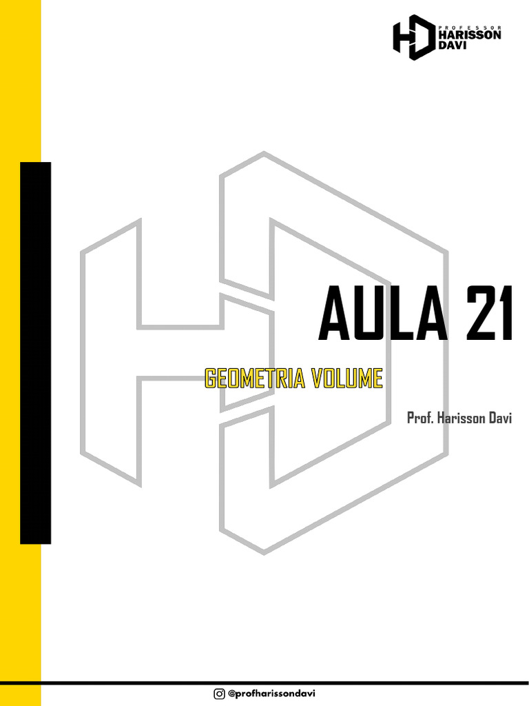 Aula 21 - Geometria Volume | PDF | Metro