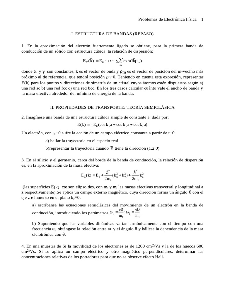 Prob1 4 | PDF | Semiconductores | Resistividad Eléctrica y Conductividad