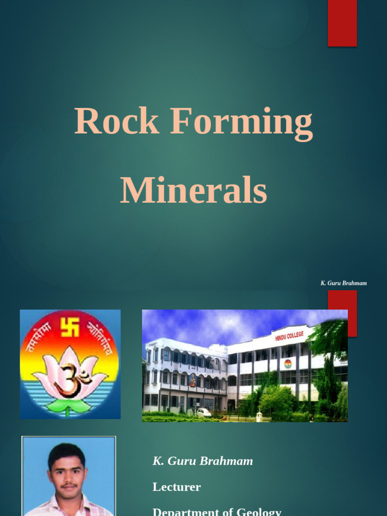 ROCK FORMING MINERALS | PDF | Minerals | Rock (Geology)