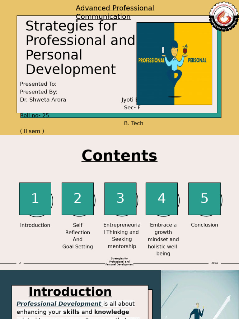 Professional & Personal Growth Tips | PDF | Mindset | Mentorship