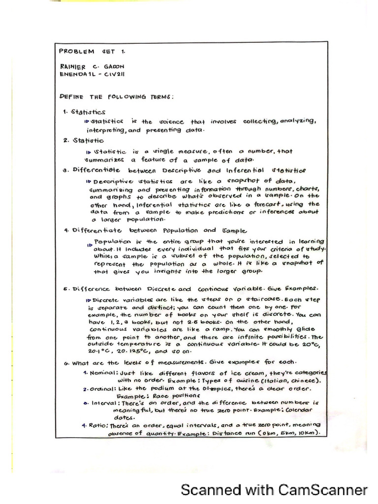 Problem Set1 Gadon | PDF