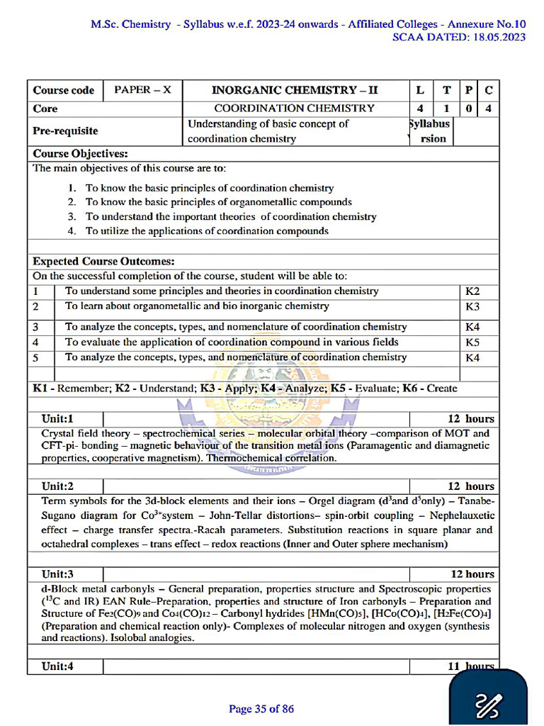 sem 4 syllabus | PDF