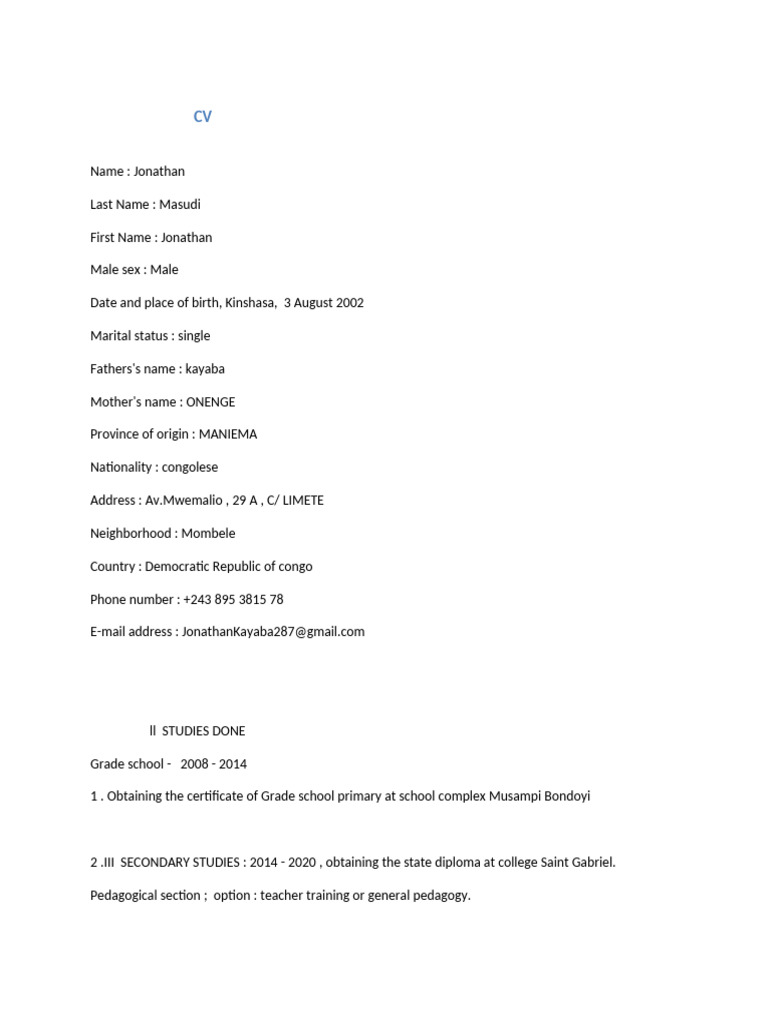 Cv-wps Office 07 | PDF