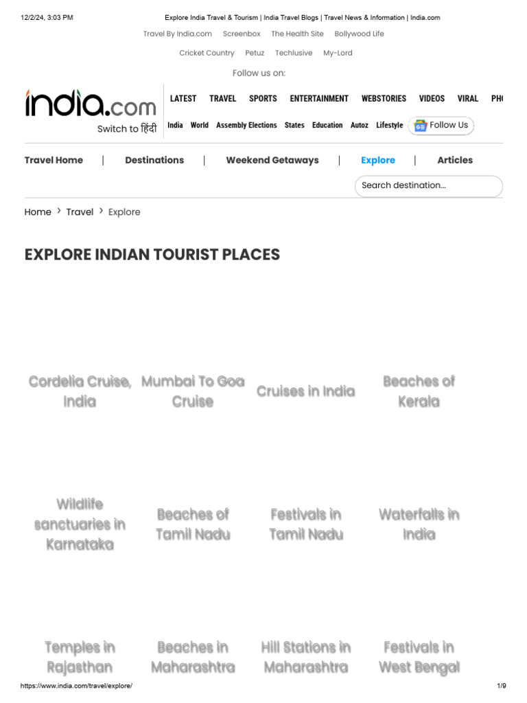 Explore India Travel & Tourism - India Travel Blogs - Travel News ...