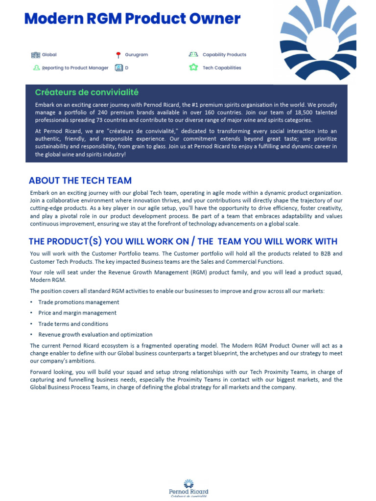 RGM Product Owner | PDF | Knowledge | Business