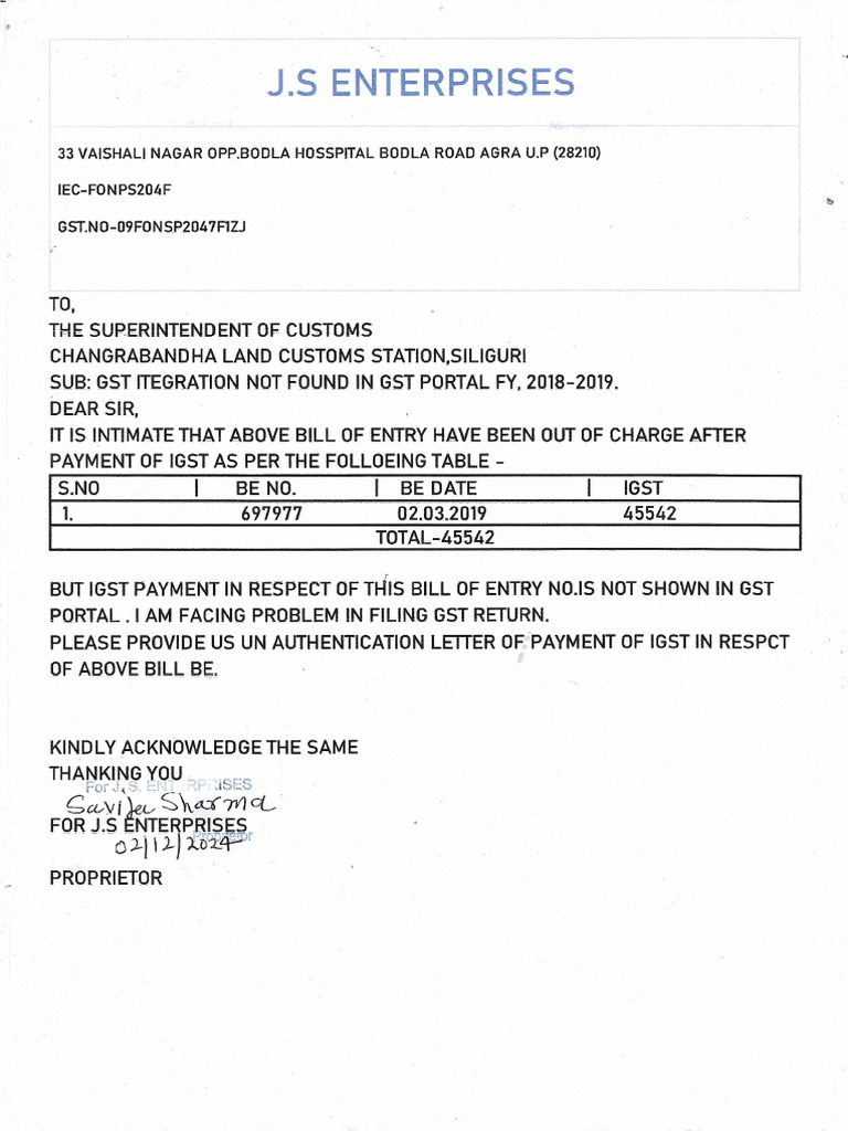 j.s Enterprise | PDF