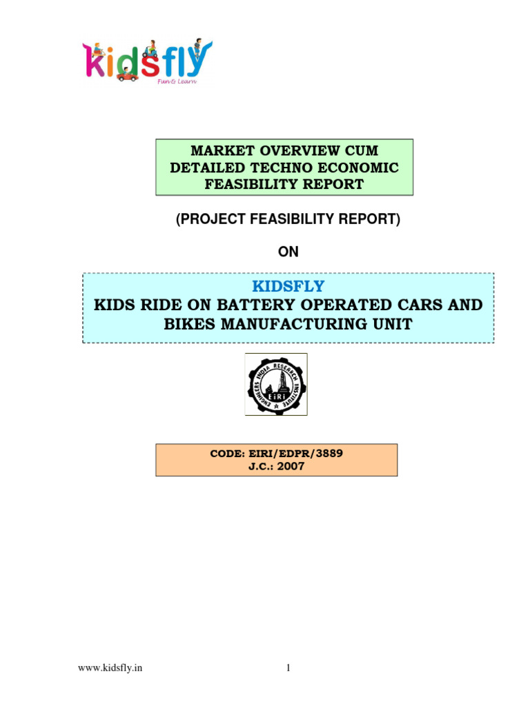 Kidsfly - Project Report | PDF | Toys