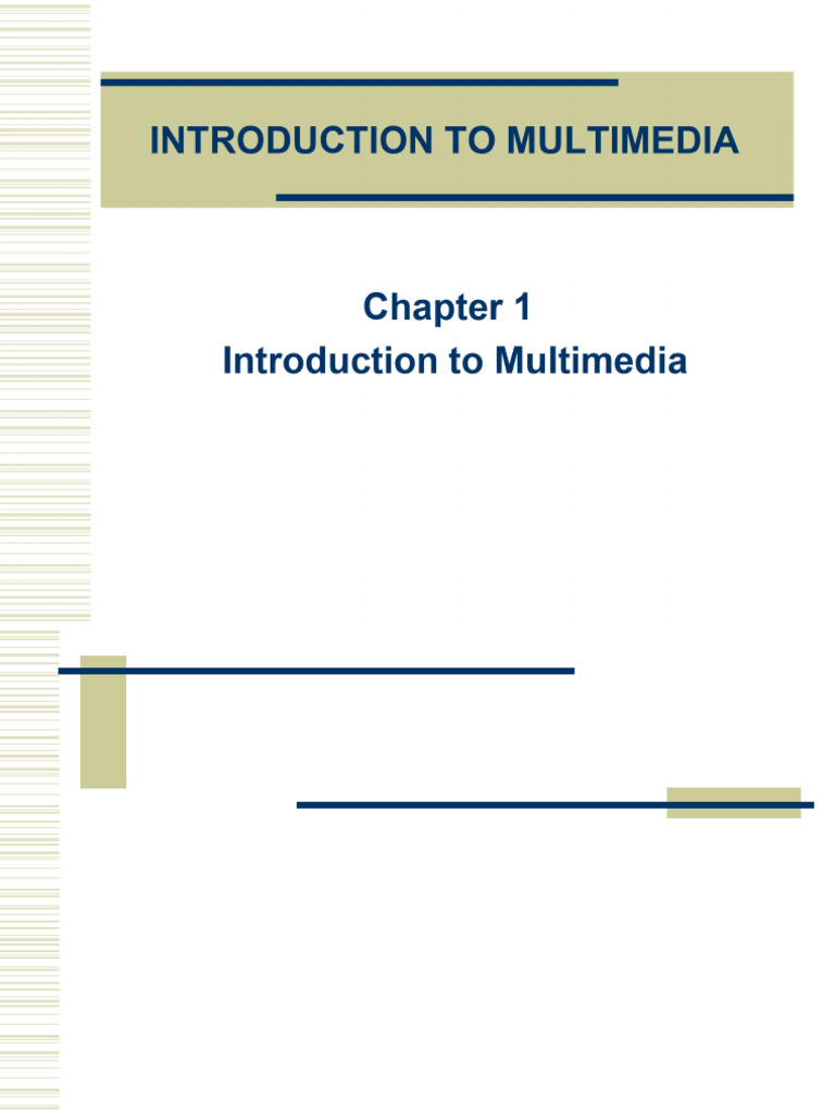 Understanding Multimedia Elements | PDF