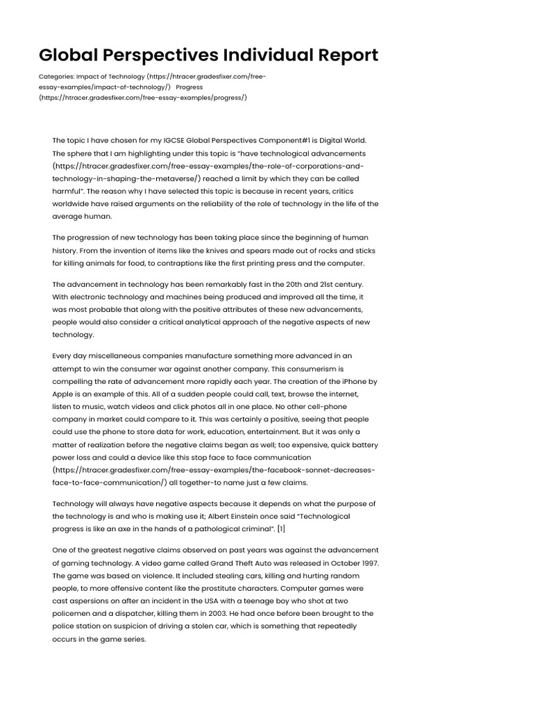 Harmful Limits of Tech Advancements | PDF