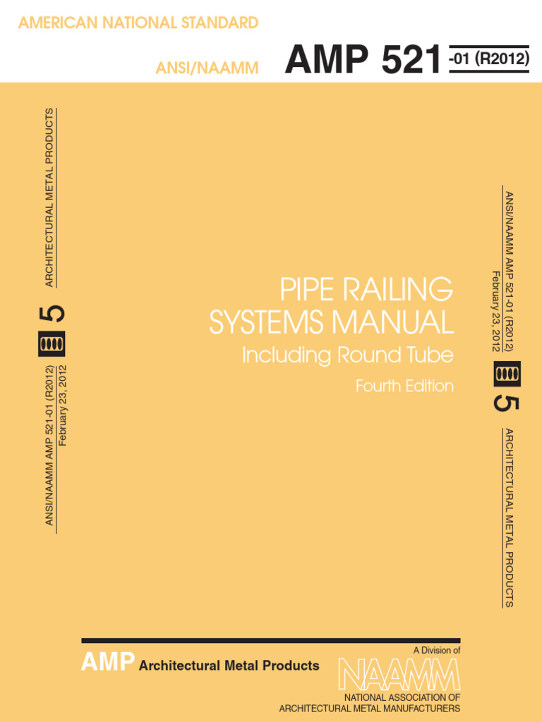 Pipe Railing Systems Manual Overview | PDF | Steel | Stainless Steel