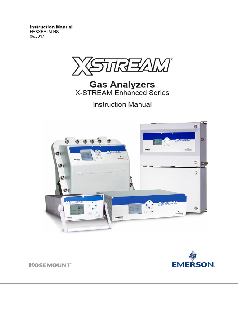 Manual X Stream Enhanced Gas Analyzer Series Rosemount en 71966 | PDF ...