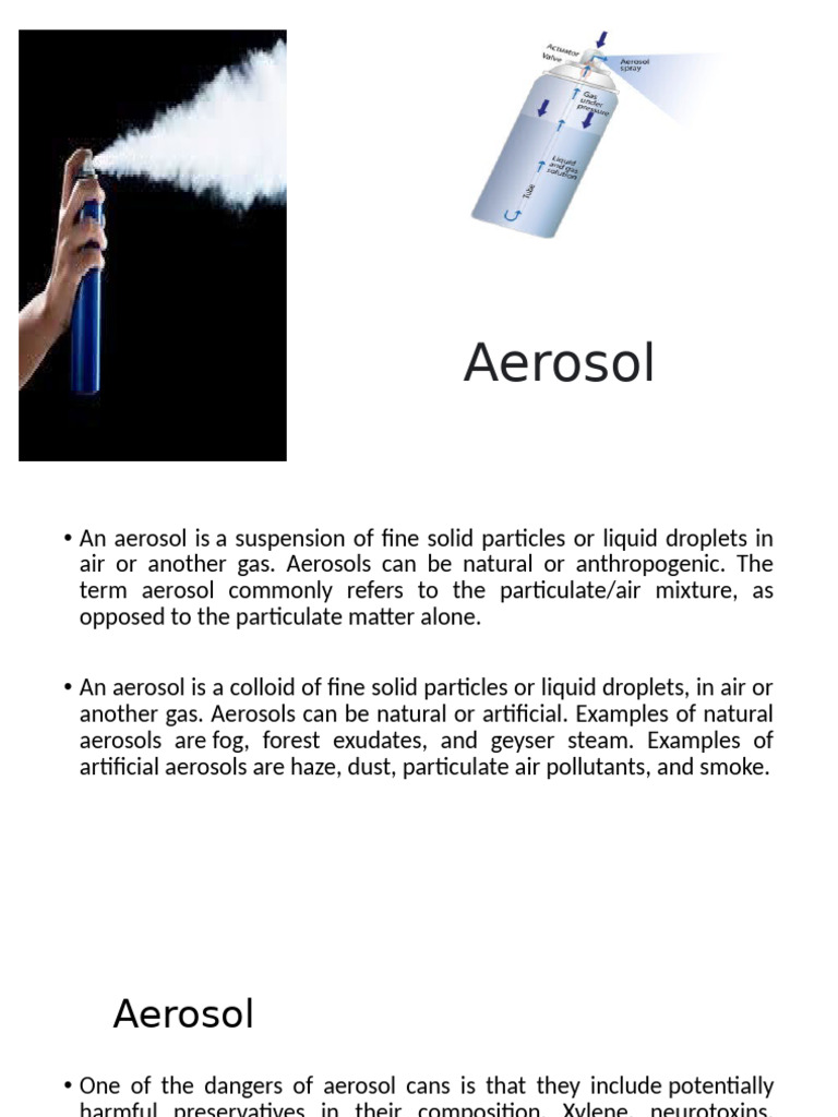 Aerosol | PDF | Particulates | Aerosol