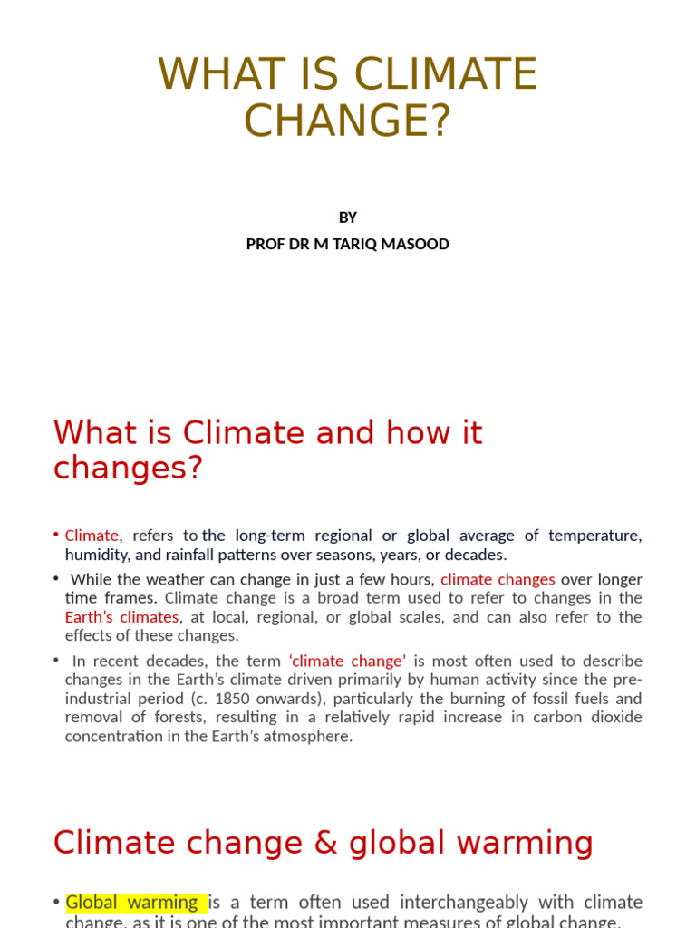 Climate Change Pdf Climate Change Climate