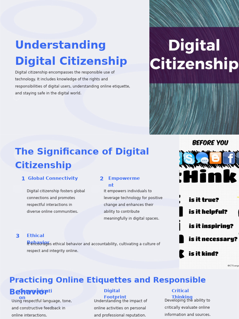 Week 12 - Digital Citizenship and Online Etiquette | PDF ...