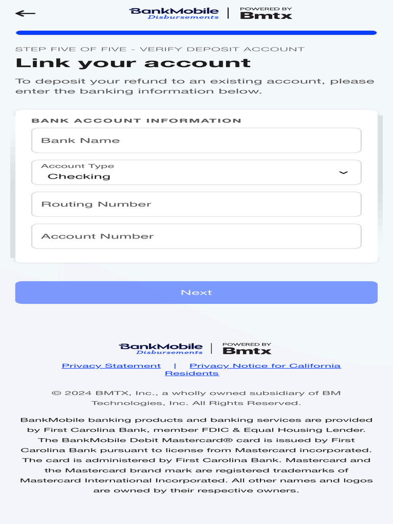 Verify Your Deposit Account Information | PDF