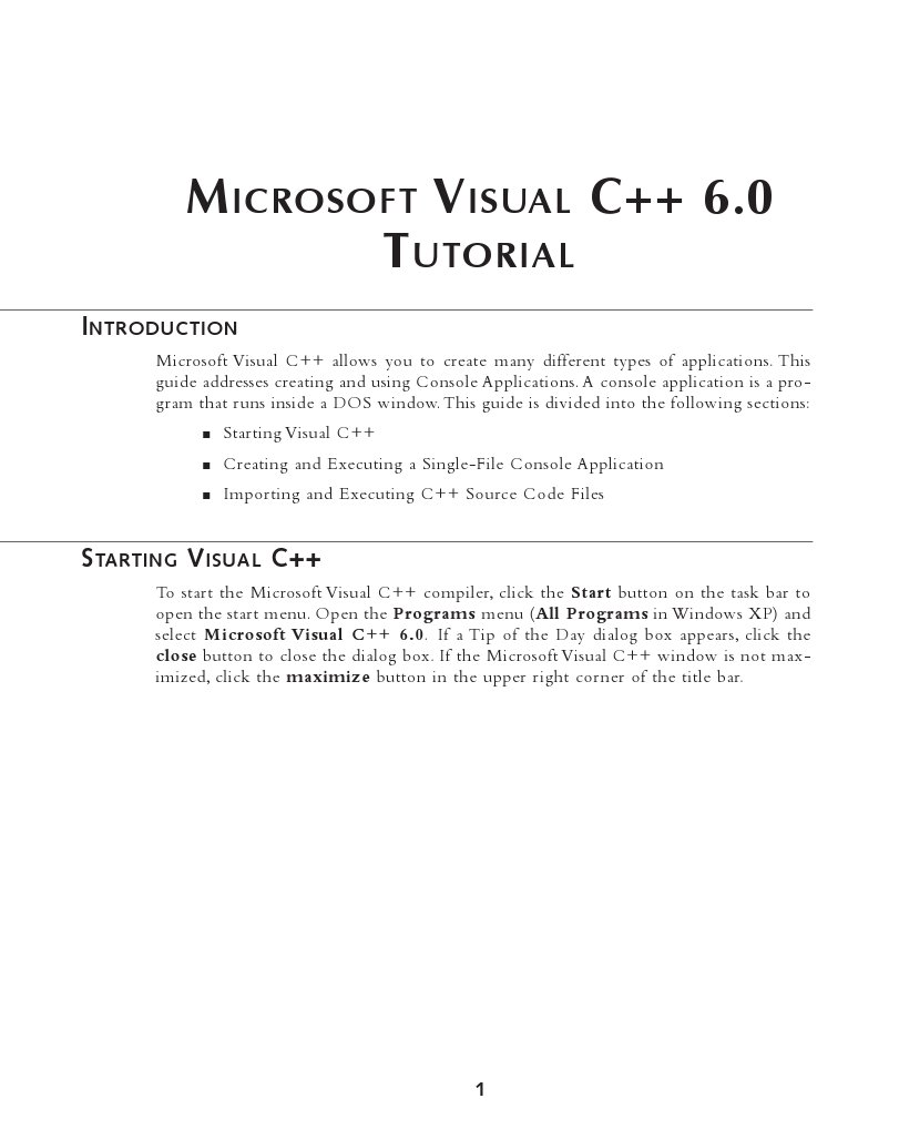 Visual C++ Compiler | PDF