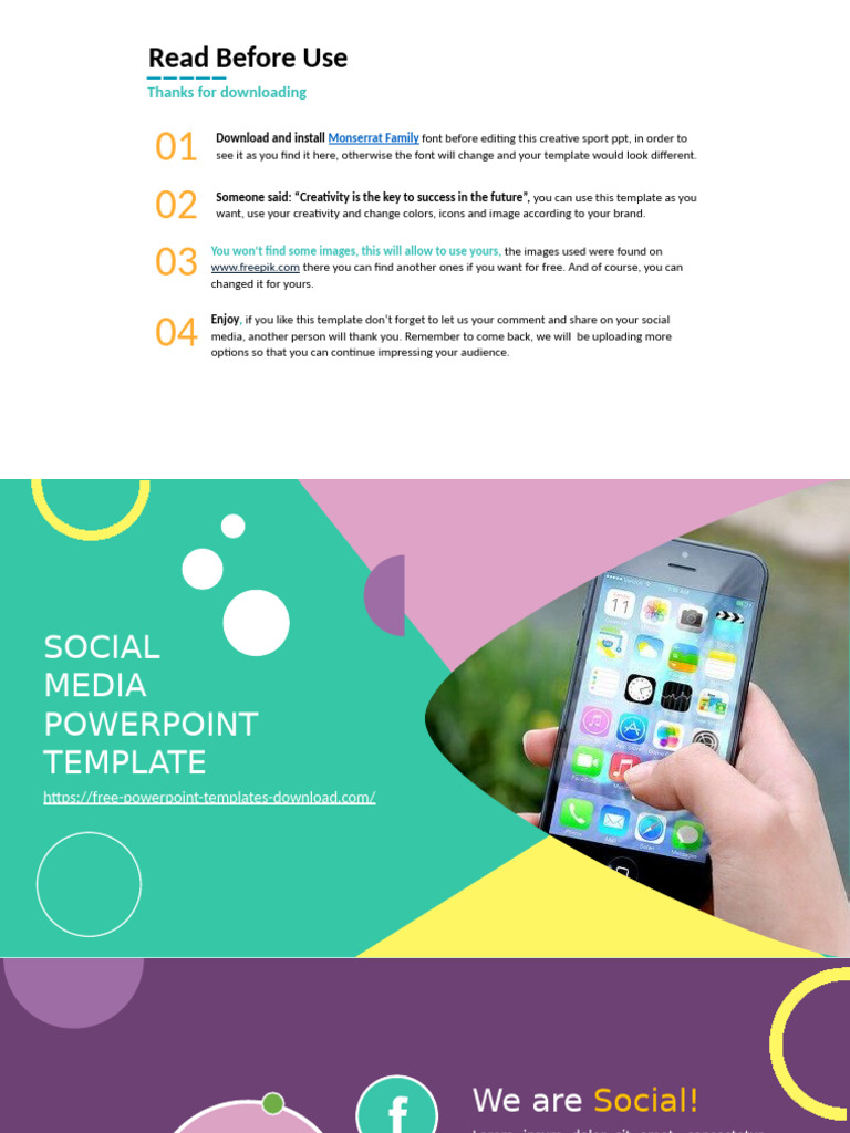 Social Media Powerpoint Template Pdf Digital Marketing World Wide Web