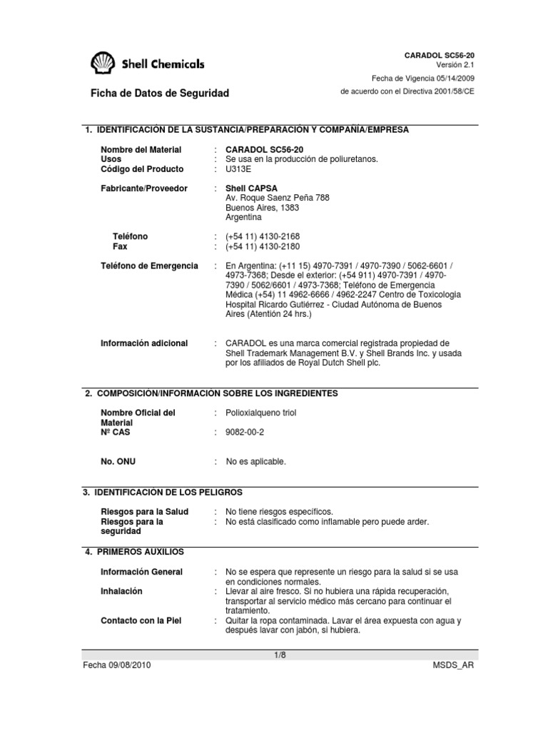 Caradol 56 20 | PDF | Contaminación | Agua