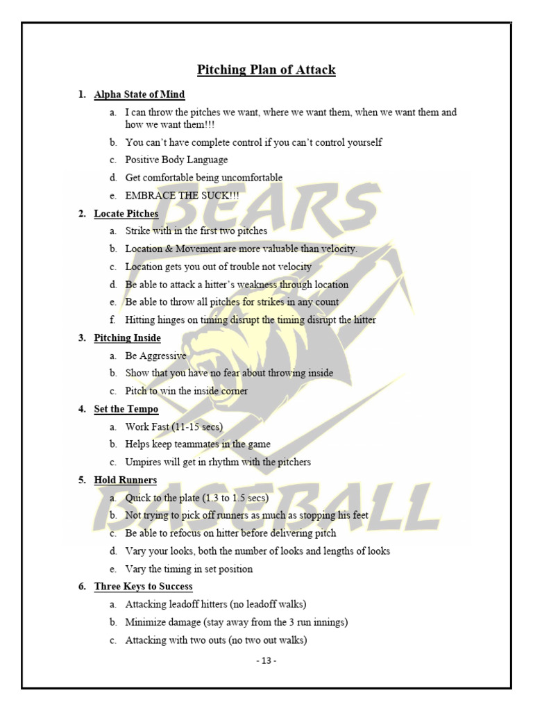 Defensive Plan of Attack | PDF