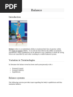 Balance - Functional - Grades Static Dynamic | PDF