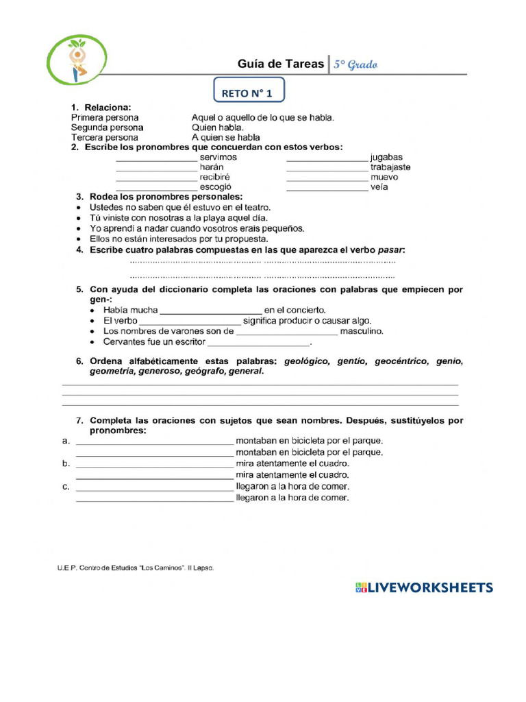 Pronombres 1 | PDF
