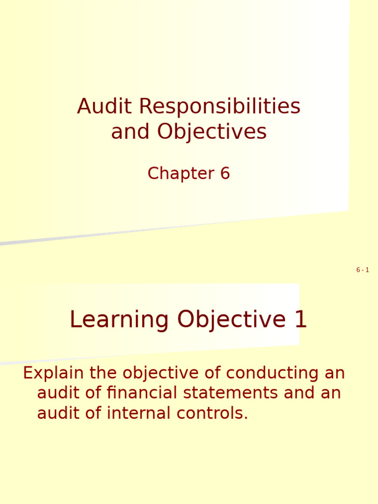 Audit Chapter 6 | PDF | Audit | Internal Control