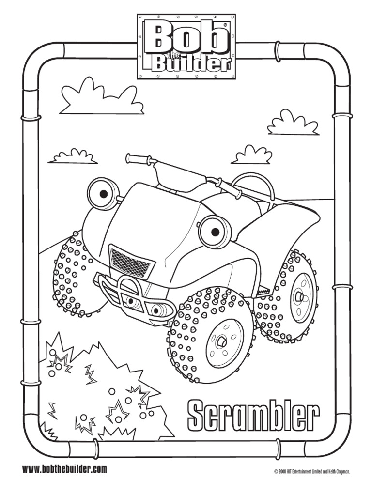 BOB Coloring Sheet - Scrambler | PDF