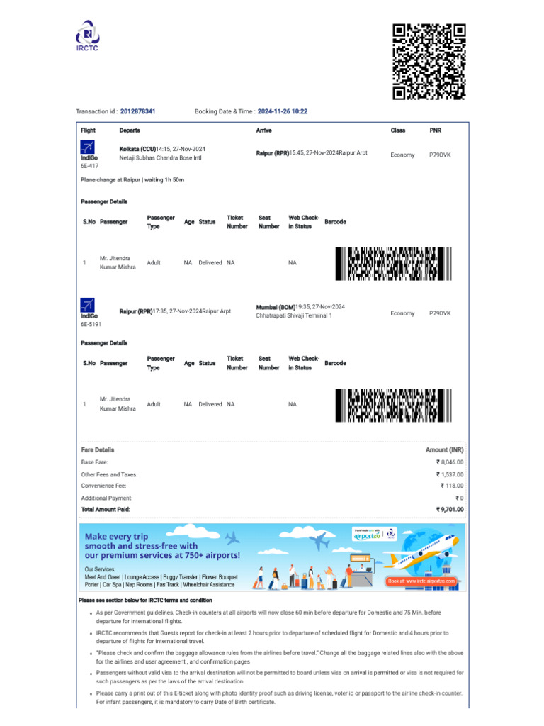 Air Ticket Booking - Book Flight Tickets - Cheap Air Fare - LTC Fare ...