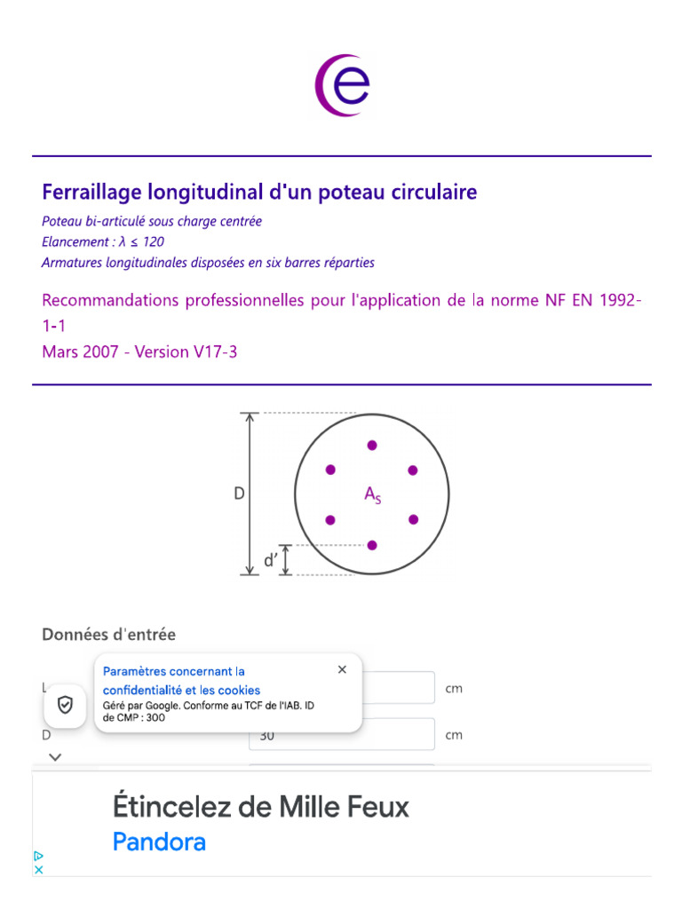 Poteau circulaire EC2 - 4 | PDF