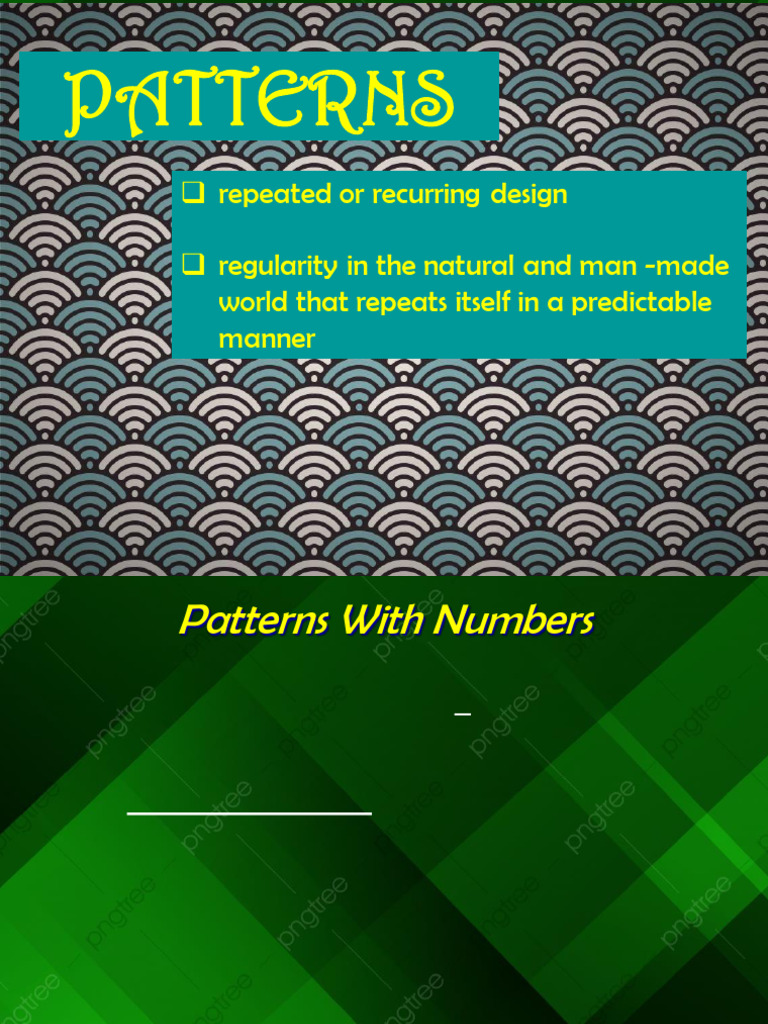 Lesson 2 Patterns in Numbers and Figures | PDF