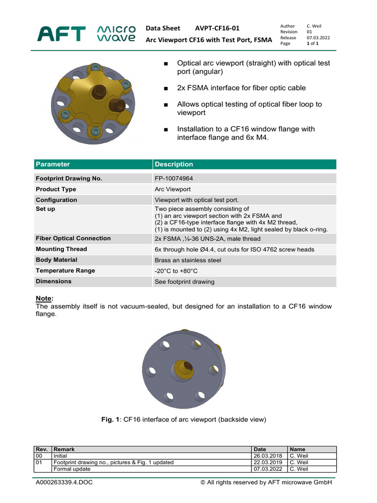 AVPT CF16 01 Rev.01 P100263339A000263339 | PDF