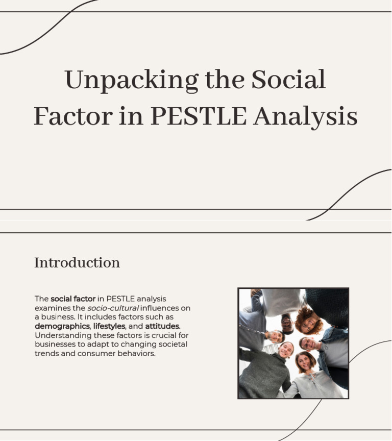 Social Factors in PESTLE Analysis | PDF